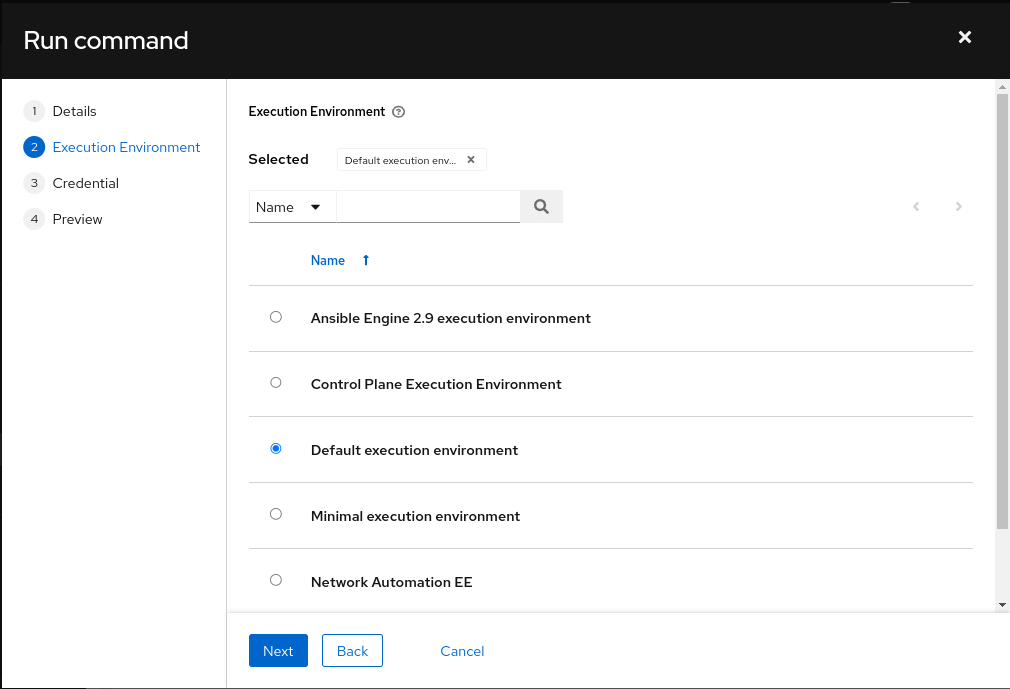Running Ad Hoc Commands From Ansible Automation Controller Ansible Automation Platform