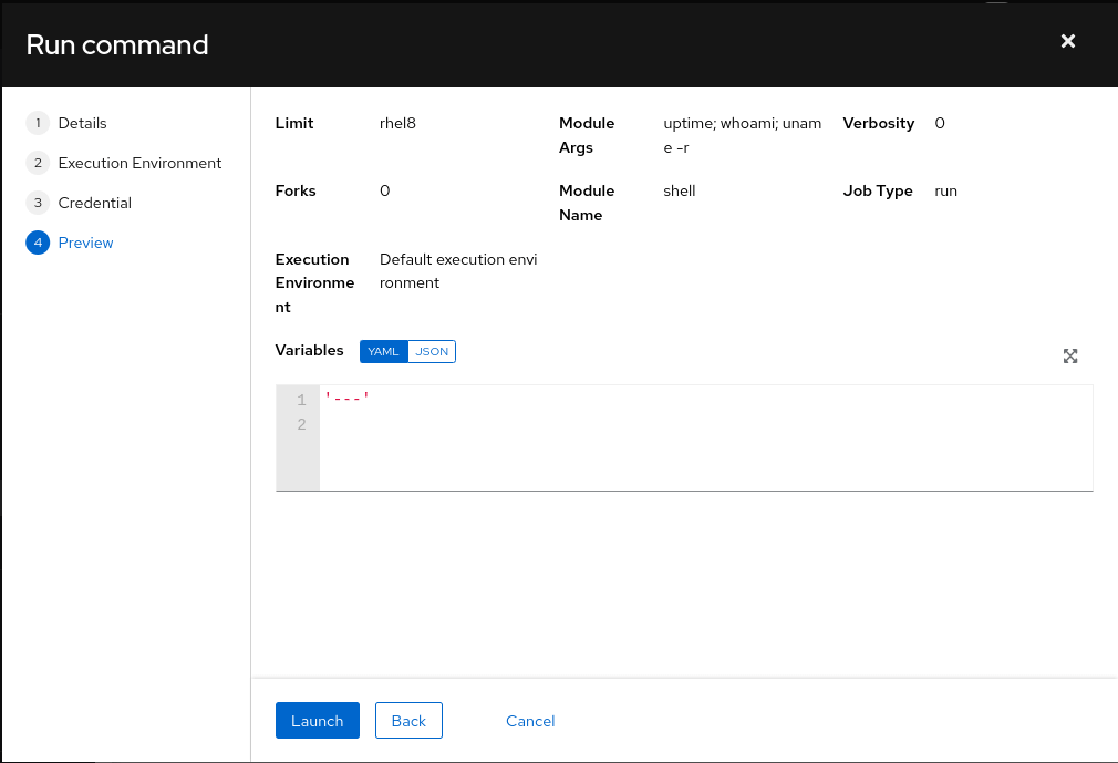 Running Ad Hoc Commands From Ansible Automation Controller Ansible Automation Platform