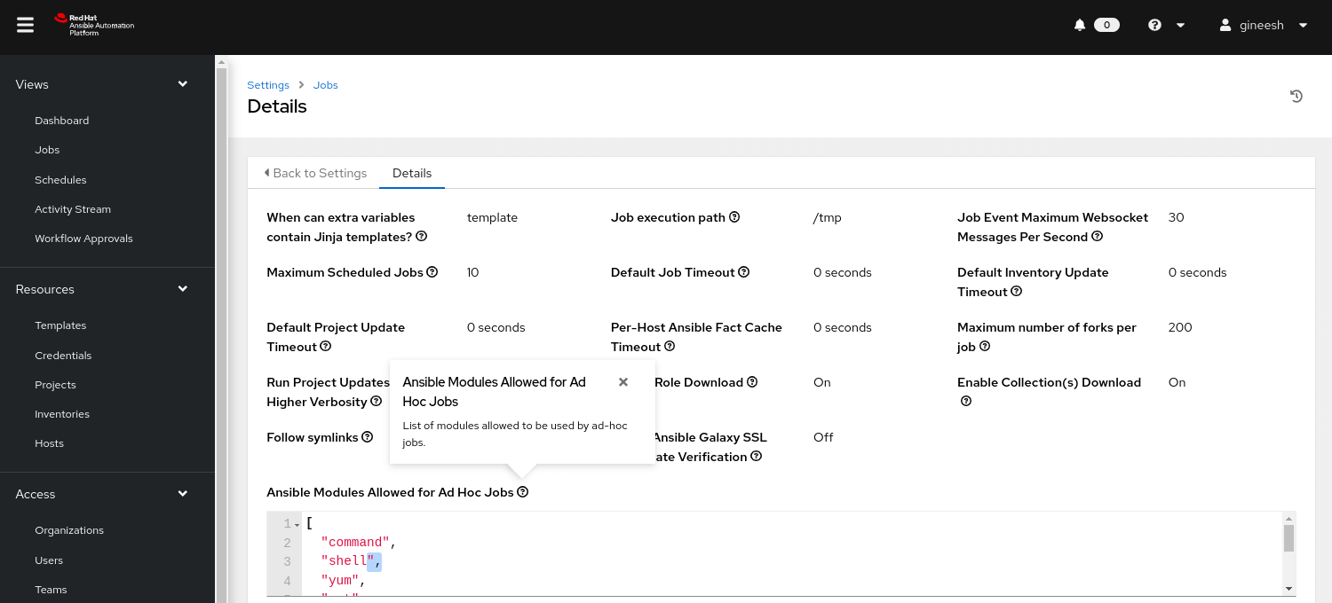 Running Ad Hoc Commands From Ansible Automation Controller Ansible Automation Platform 3232