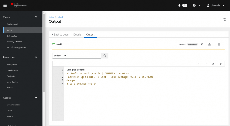 Running Ad Hoc Commands From Ansible Automation Controller Ansible Automation Platform