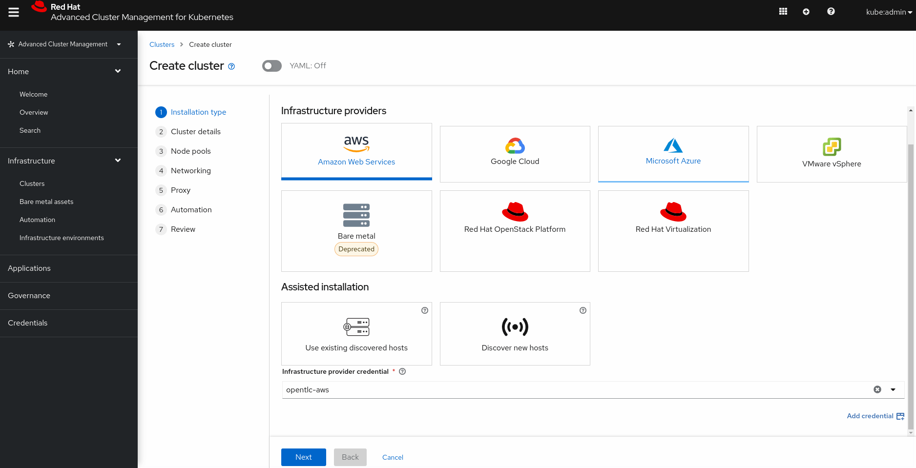 Install The Rhacm Operator Import An Existing Cluster Deploy A New Cluster Techbeatly